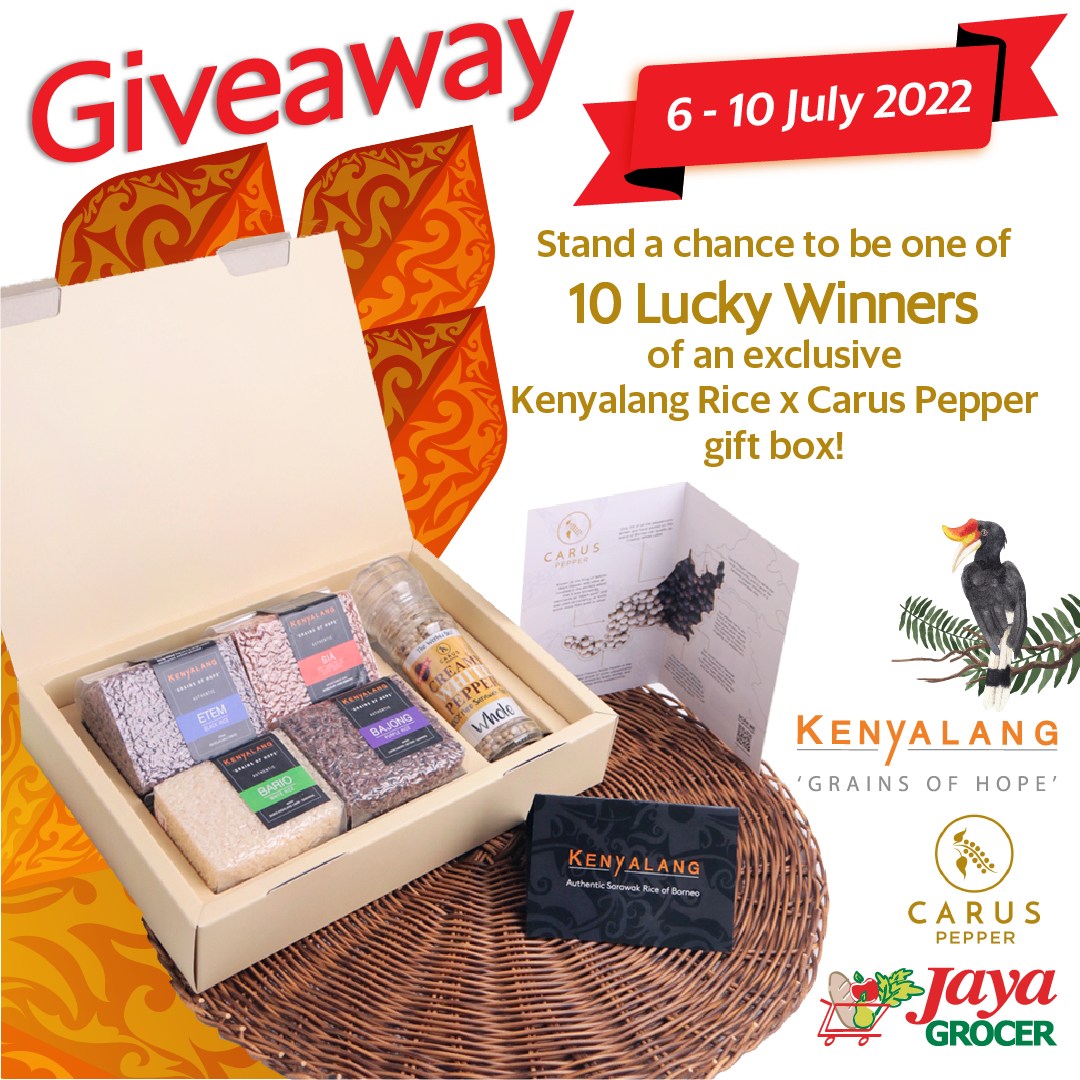 Win exclusive Kenyalang Rice x Carus Pepper gift box – getFreebies.my