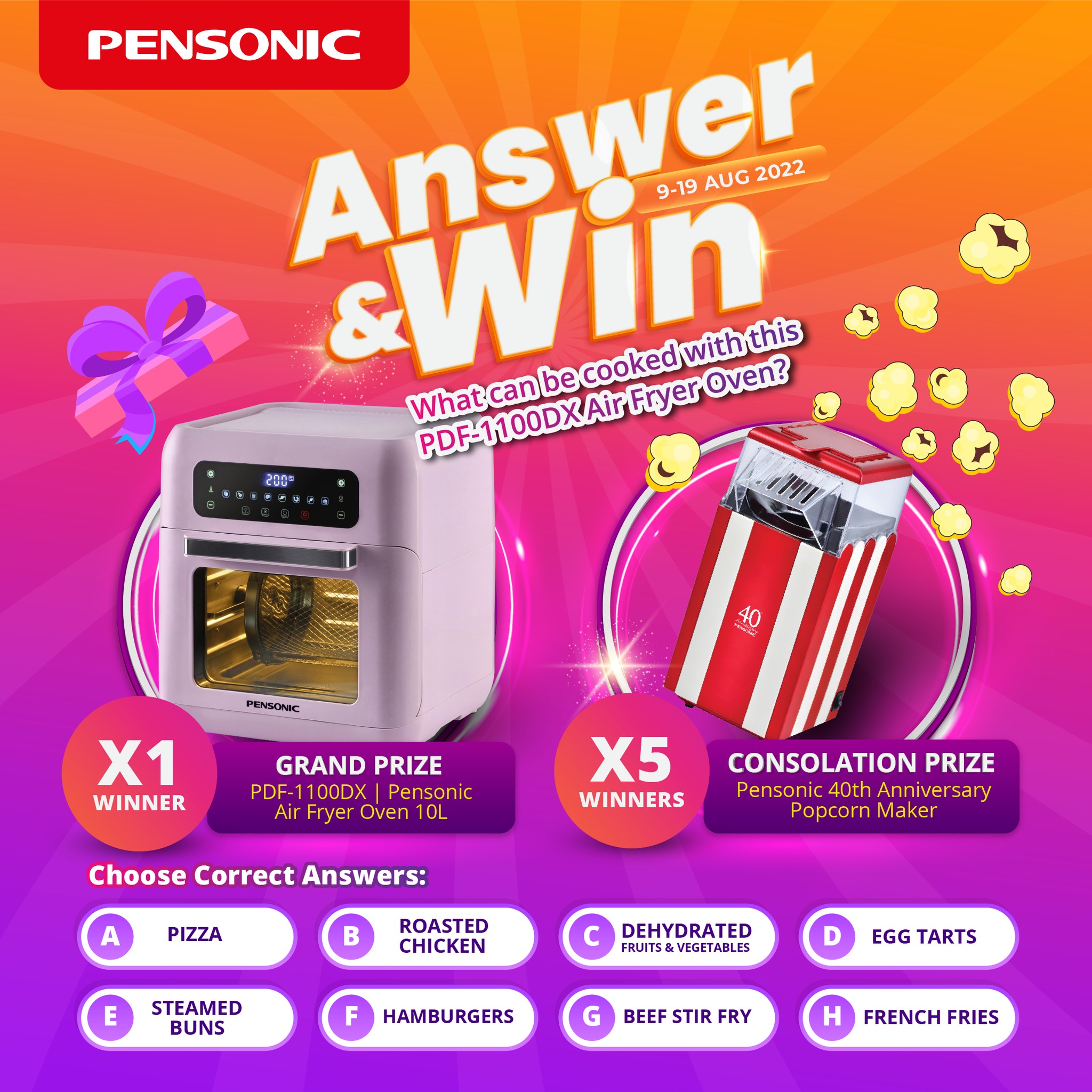 Win Pensonic Air Fryer Oven – getFreebies.my