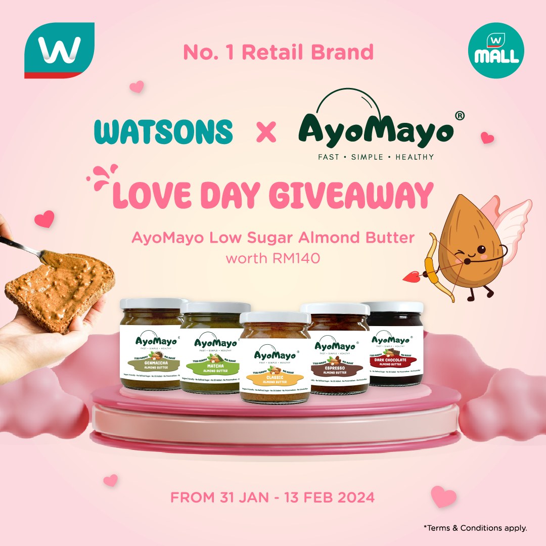 Win Ayo Mayo Almond Butter Set – getFreebies.my