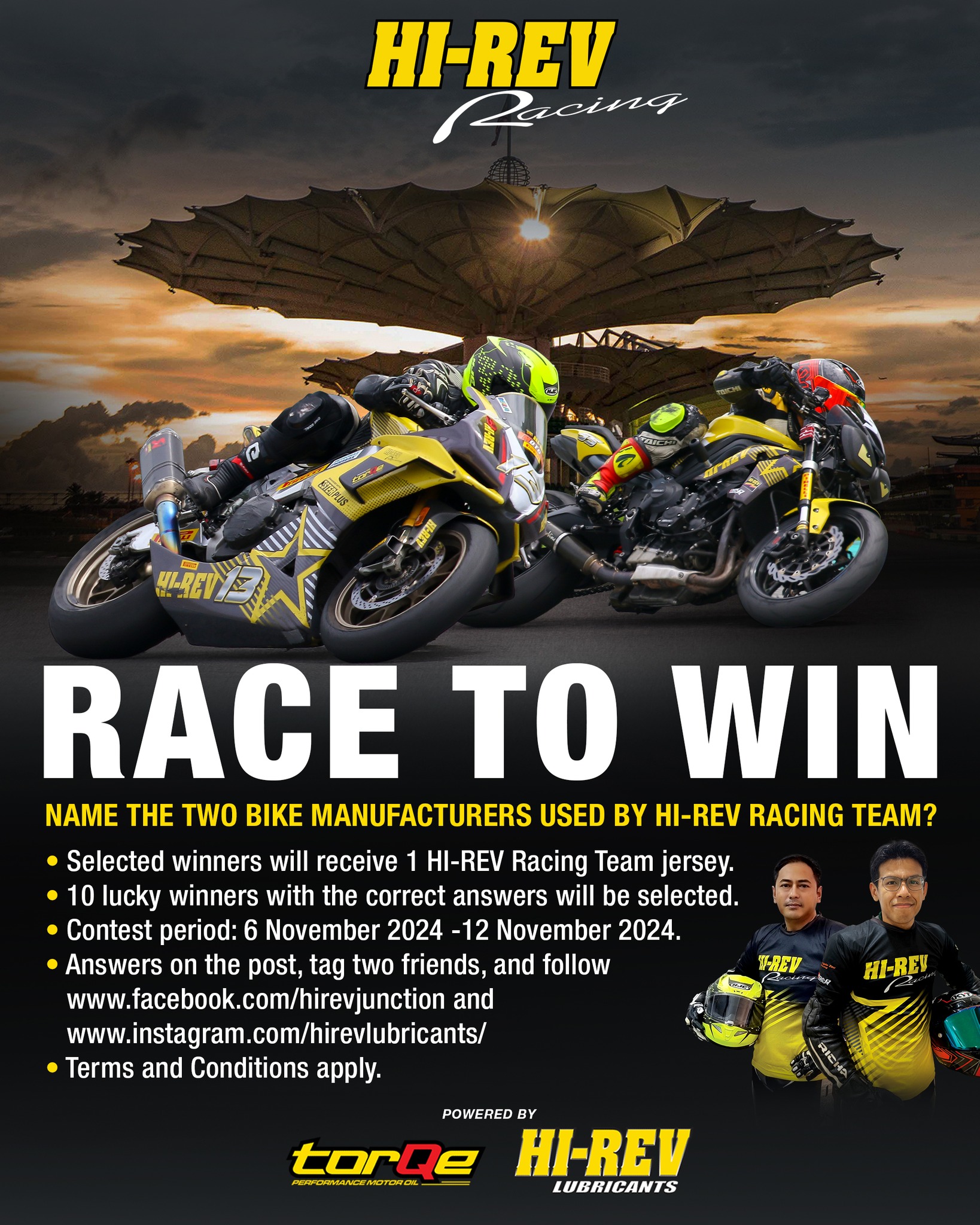 Win HI-REV Racing Team Jersey – getFreebies.my