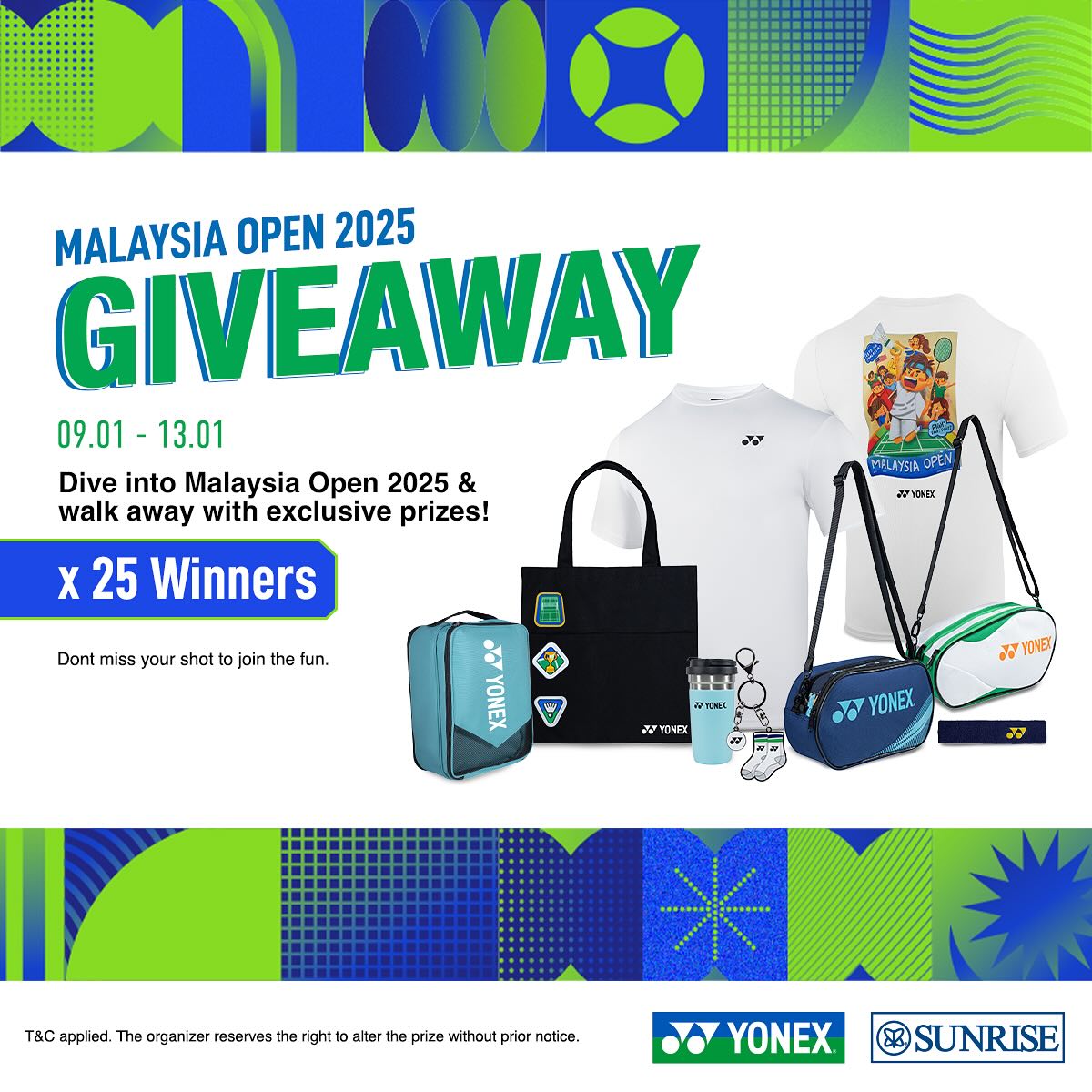 Win exclusive Yonex prize – getFreebies.my